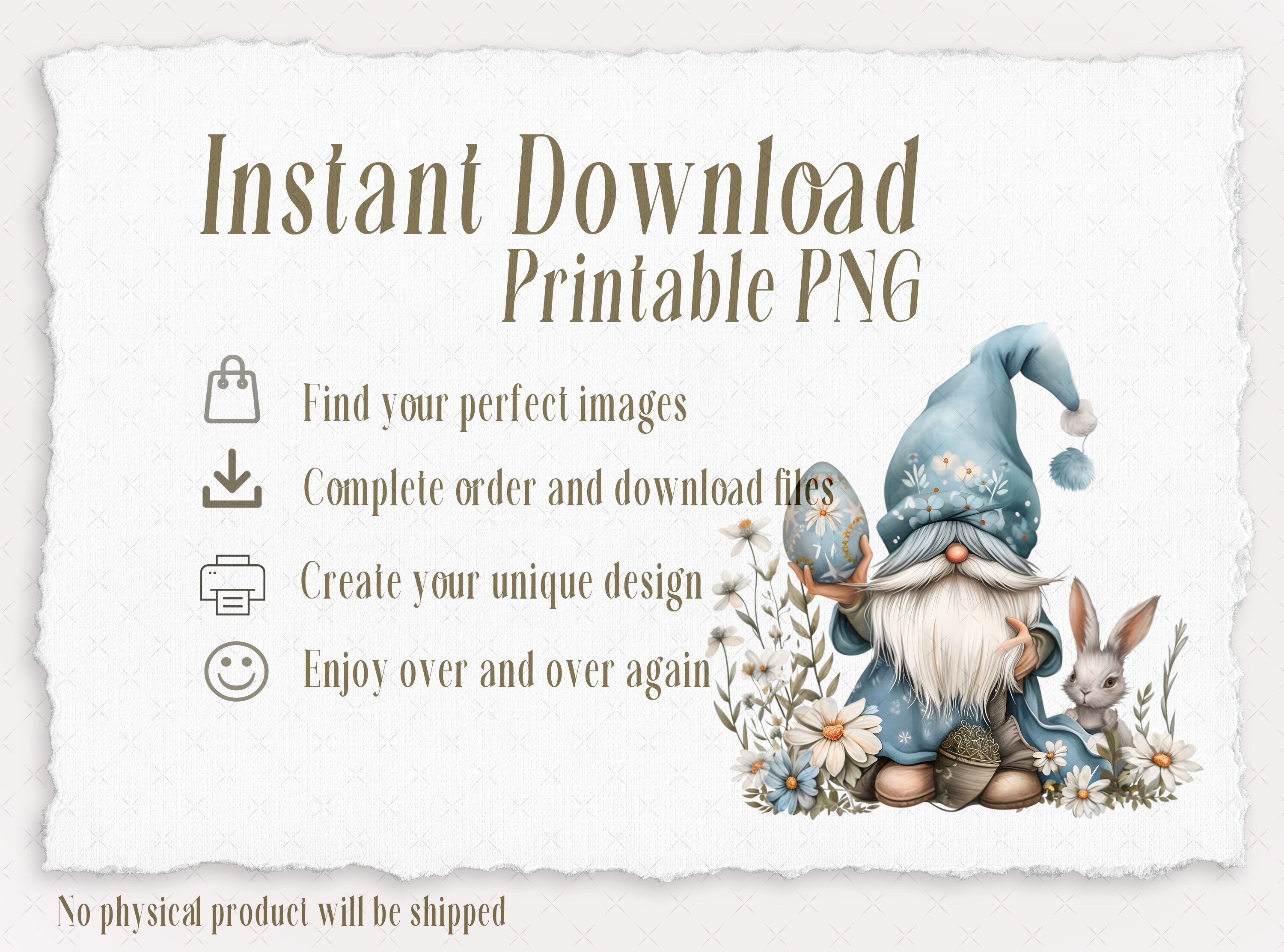10 Colorful Easter Gnome PNG Clip Art Bundle, Instant Digital Download ...