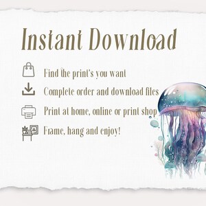 Set of 9 Wonderful Sea Creatures, Marine Life Poster, Whales and ...