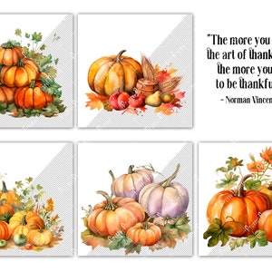 Thanksgiving Clip Art: Fall Harvest PNG Graphics (digital Download) - Etsy