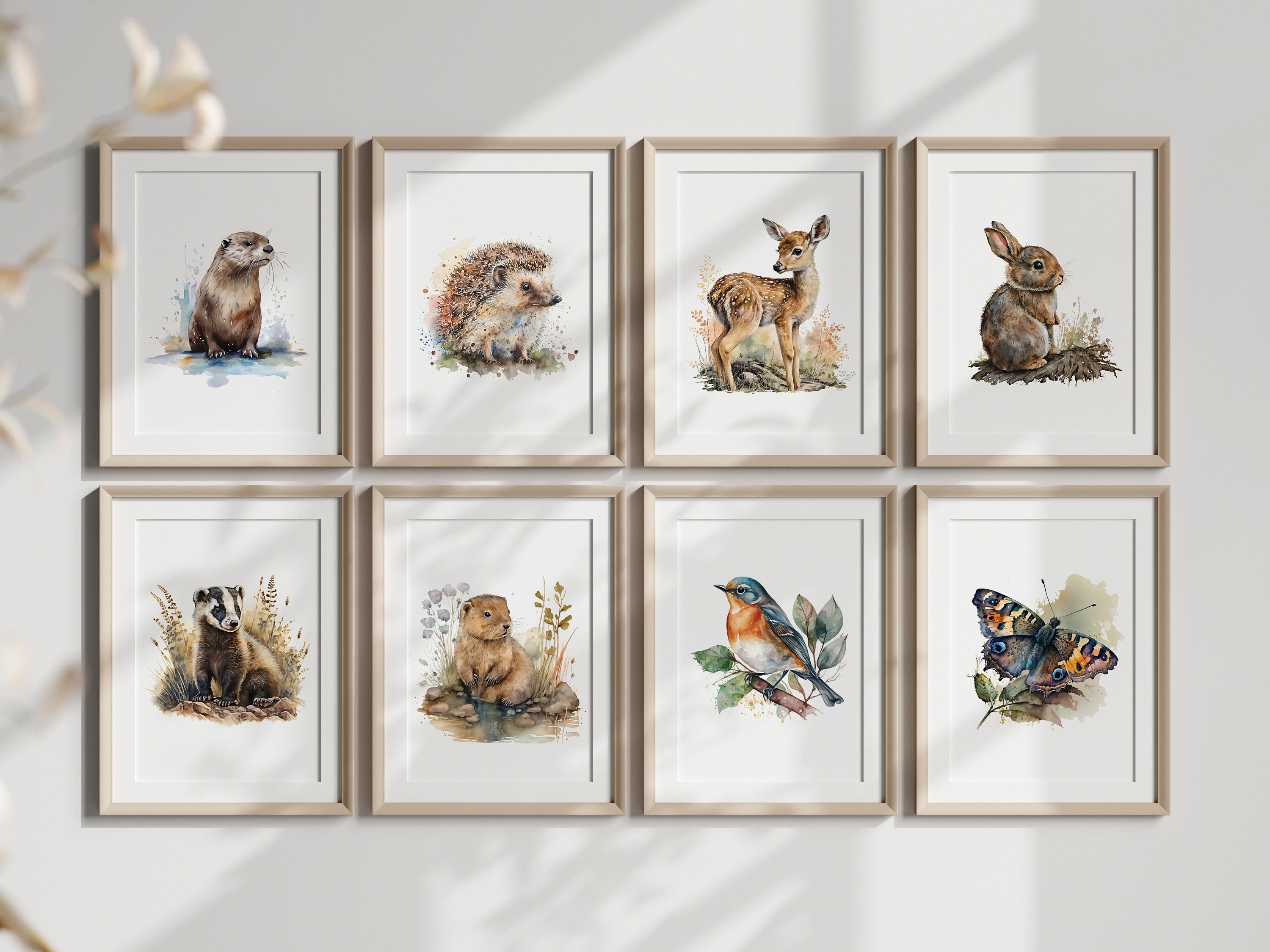 18 Woodland Friends Clip Art, Digital Images Cards, Invitations, Prints ...