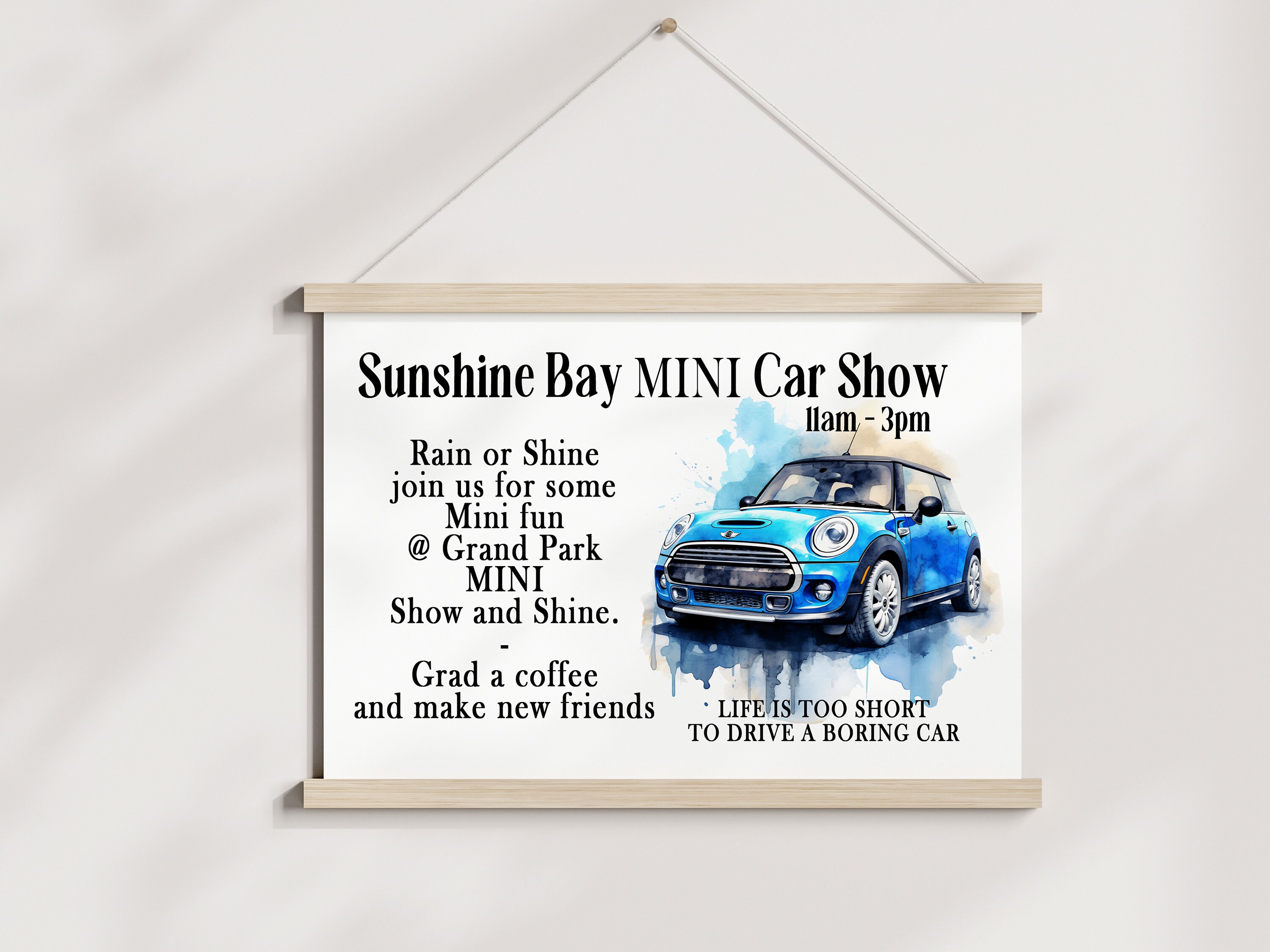 Bright Blue Mini Cooper S Vibrant Clip Art 5 Quotes - Etsy