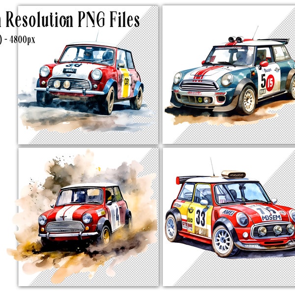 Mini Cooper Clip Art - Etsy