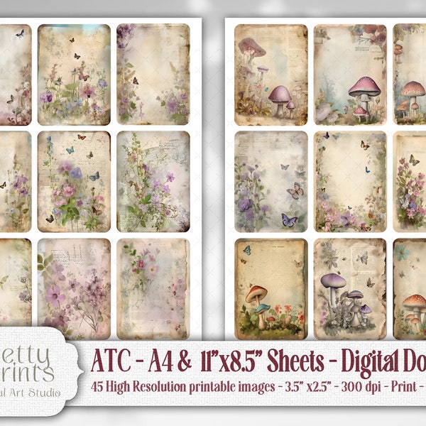 Atc Printables - Etsy