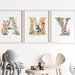 Woodland Friends Alphabet Floral Nursery ABC Prints, Download 26 ...