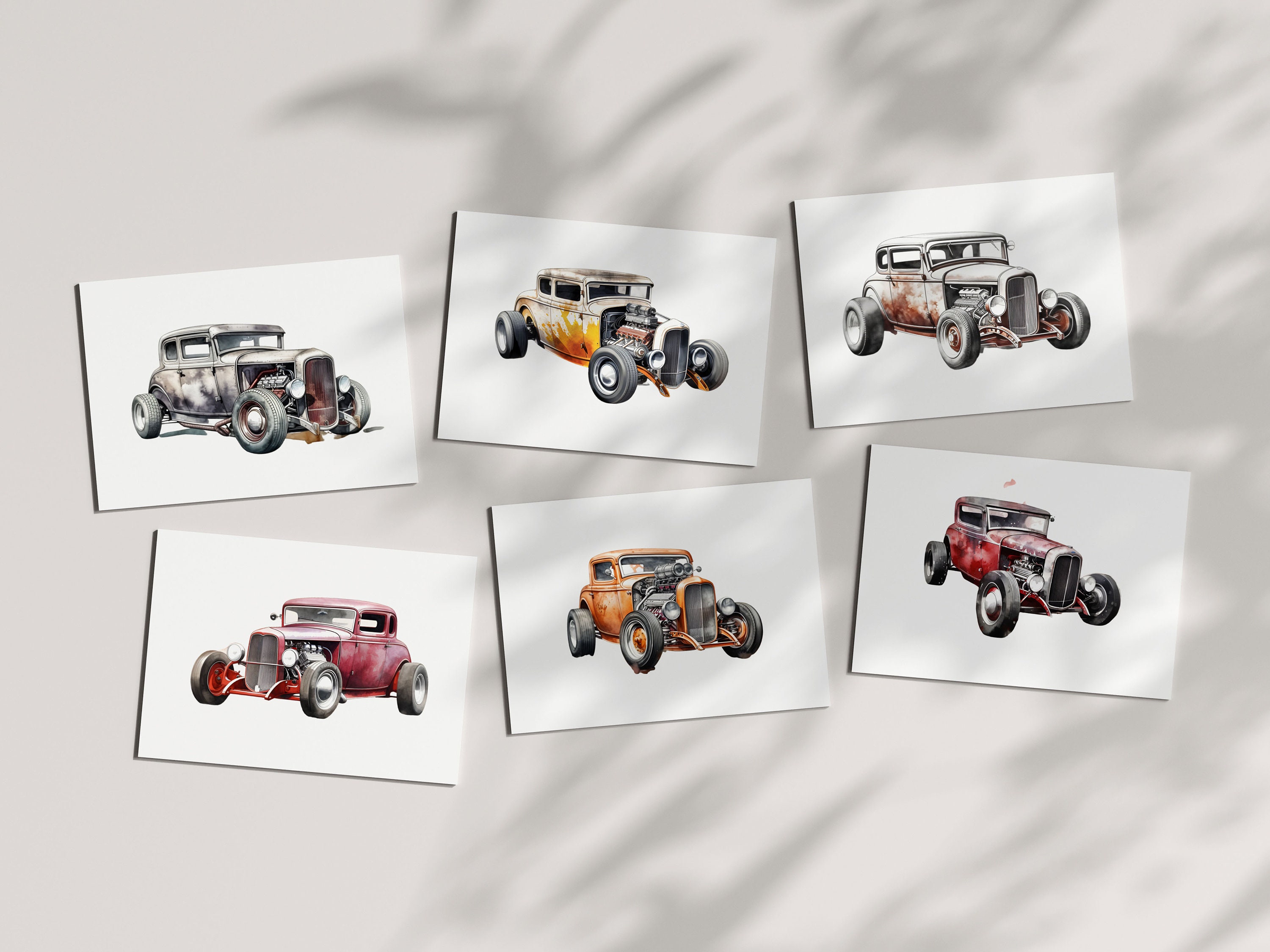 14 Timeless Classic Hot Rod Car PNG Images Print, Cards, Collage, Junk ...