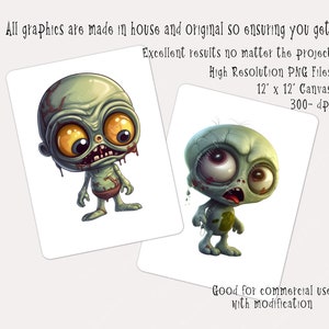 Zombie Friends Clip Art, Spooky Cute PNG Graphics Download, Ghoulish ...