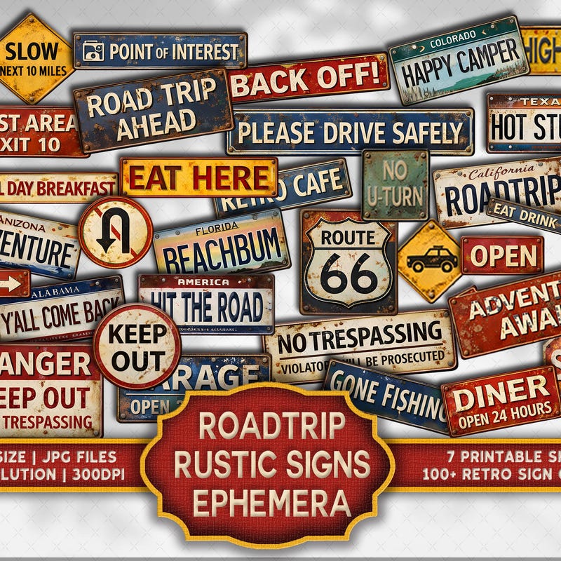 Vintage Metal Travel Sign - Etsy