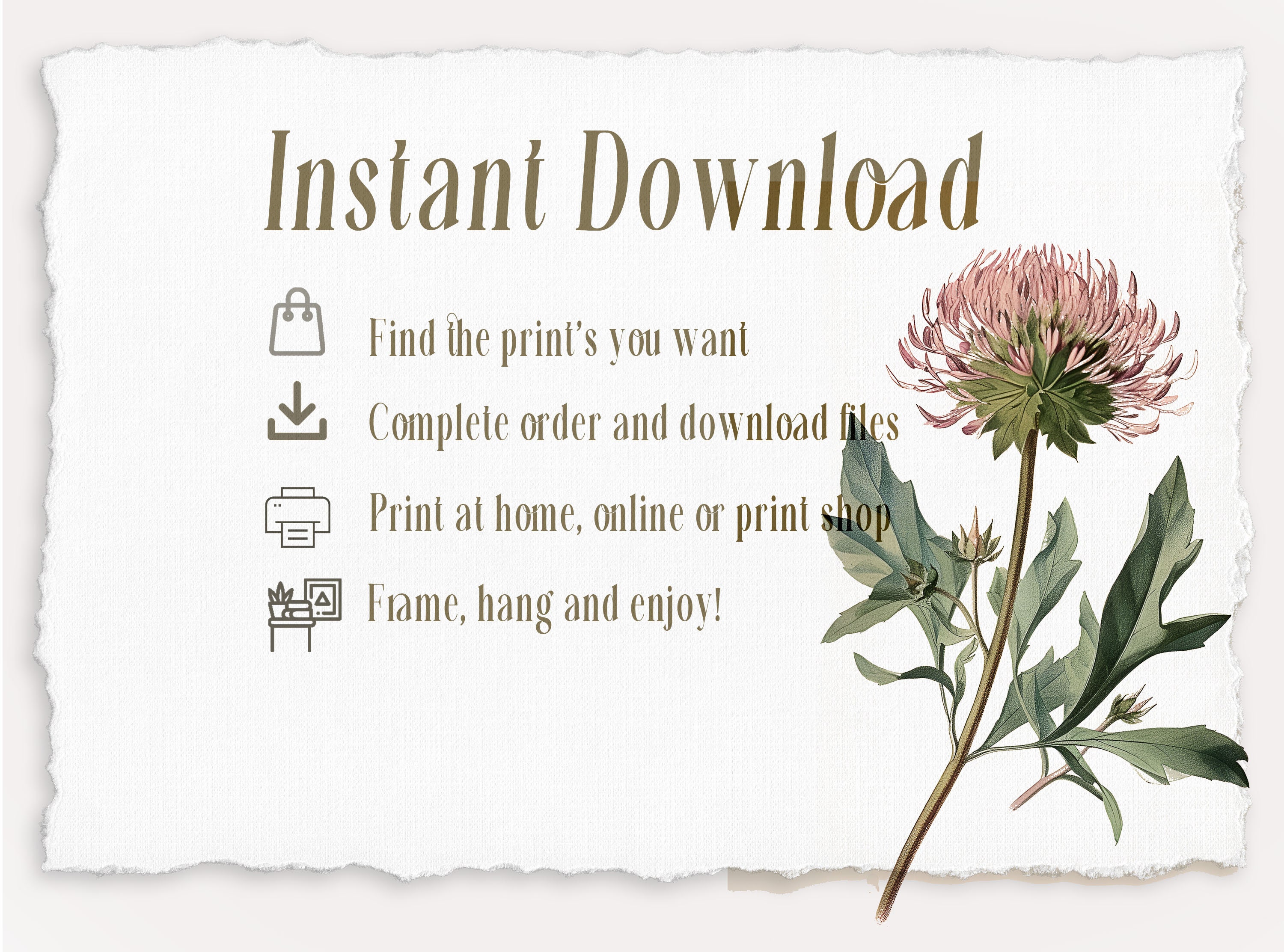 Set of 9 Stunning Watercolor Wildflower Prints Digital - Etsy