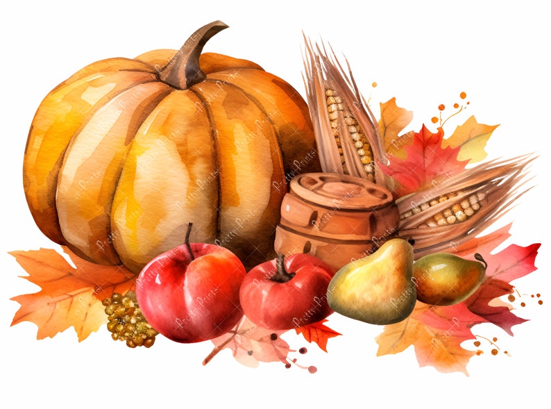 Thanksgiving Clip Art Perfect Fall/autumn Printable Graphics - Etsy