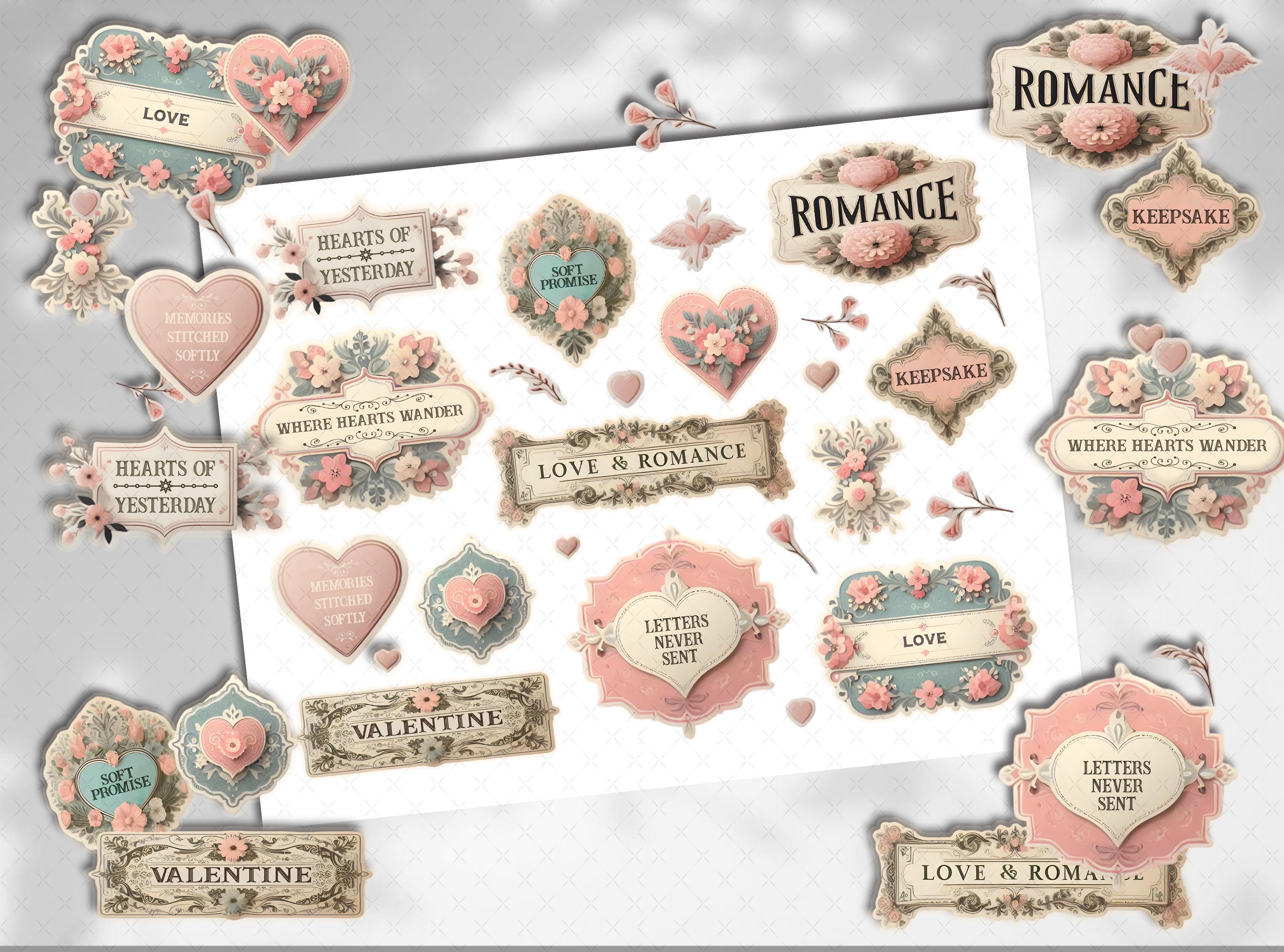 Love & Romance Ephemera: Printable Vintage Shabby Chic Labels, Fussy ...