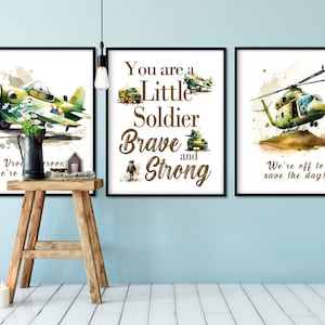 11 Cute US Army Hero "my Little Soldier" Military Theme Instant Digital ...