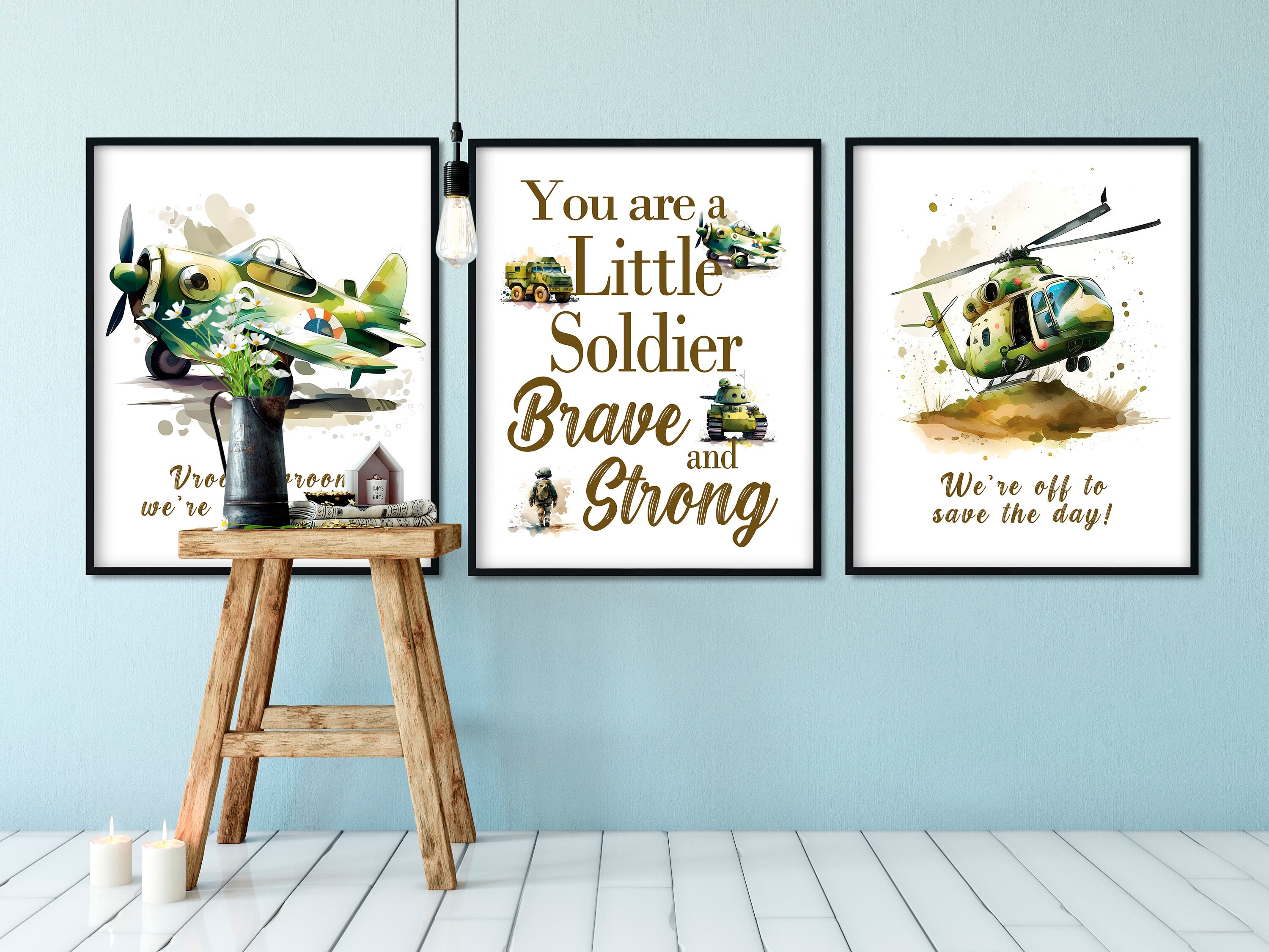 11 Cute US Army Hero my Little Soldier Military Theme Instant Digital ...