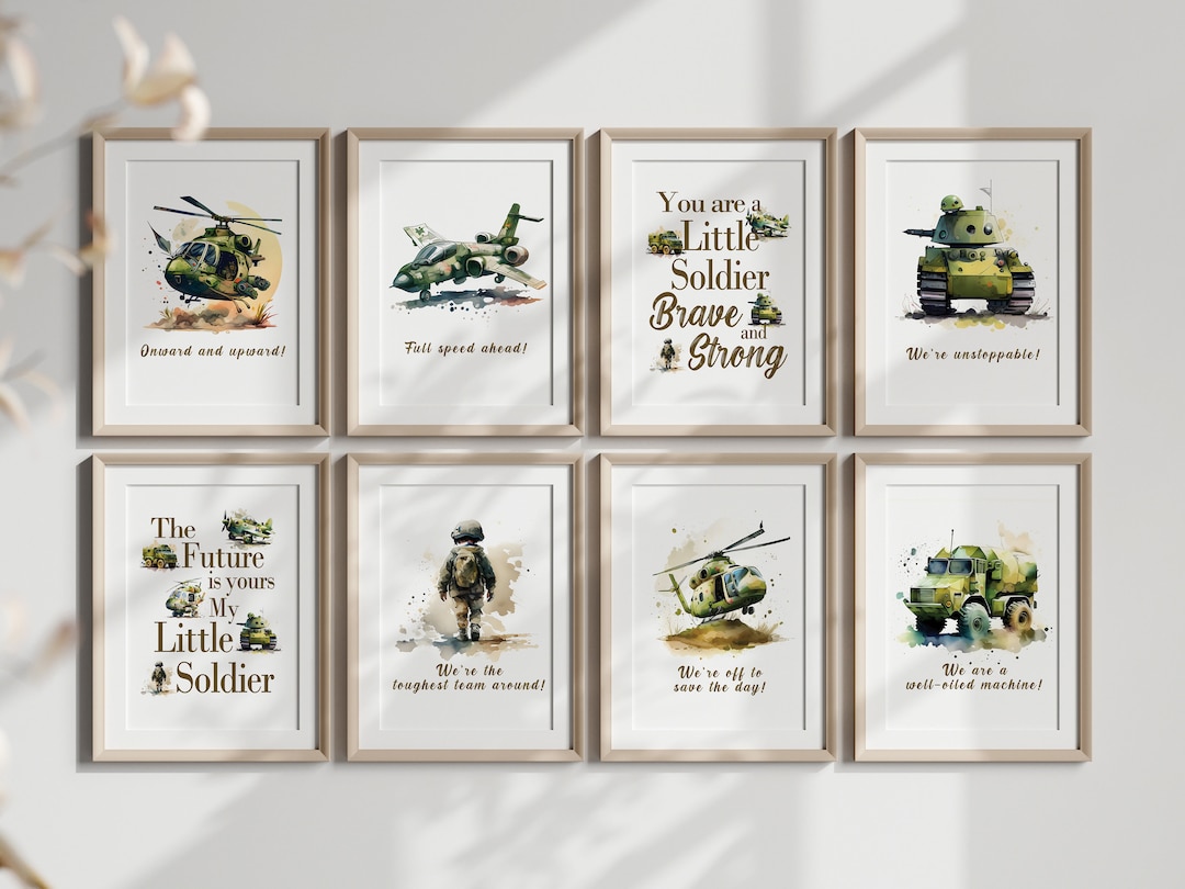11 Cute US Army Hero "my Little Soldier" Military Theme Instant Digital ...