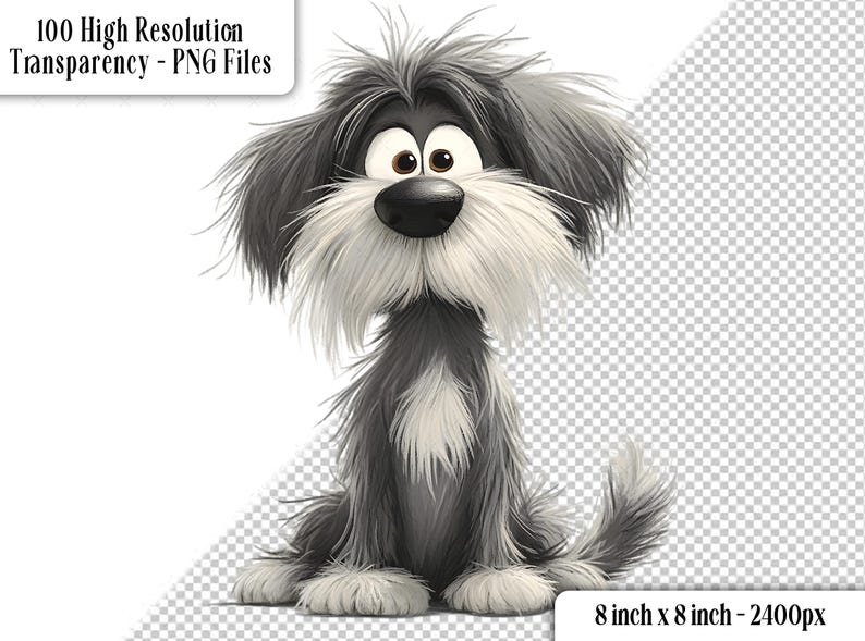 Cartoon Puppy Dog PNG Pack: 100 Pet Graphics for Stickers, Ephemera ...