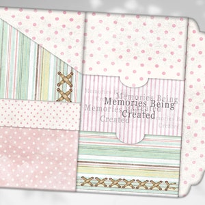 Pretty Vintage Shabby Chic Junk Journal Folio Kit, Printable Pockets ...