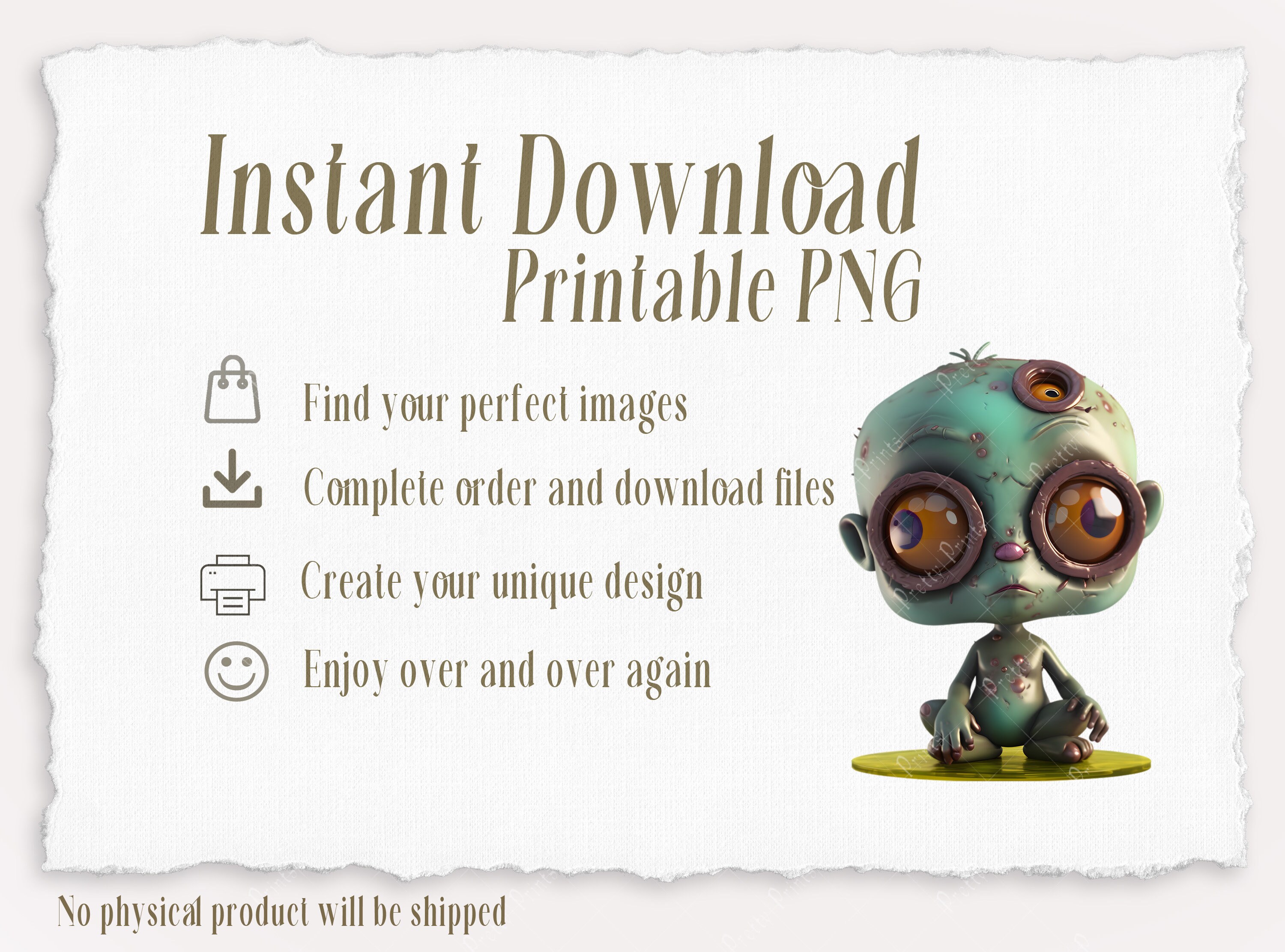 Zombie Friends Clip Art Spooky Cute PNG Graphics Download - Etsy
