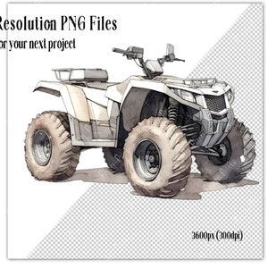Quad Bike ATV PNG Illustrations DIY Craft Supply - Card Making - Off ...