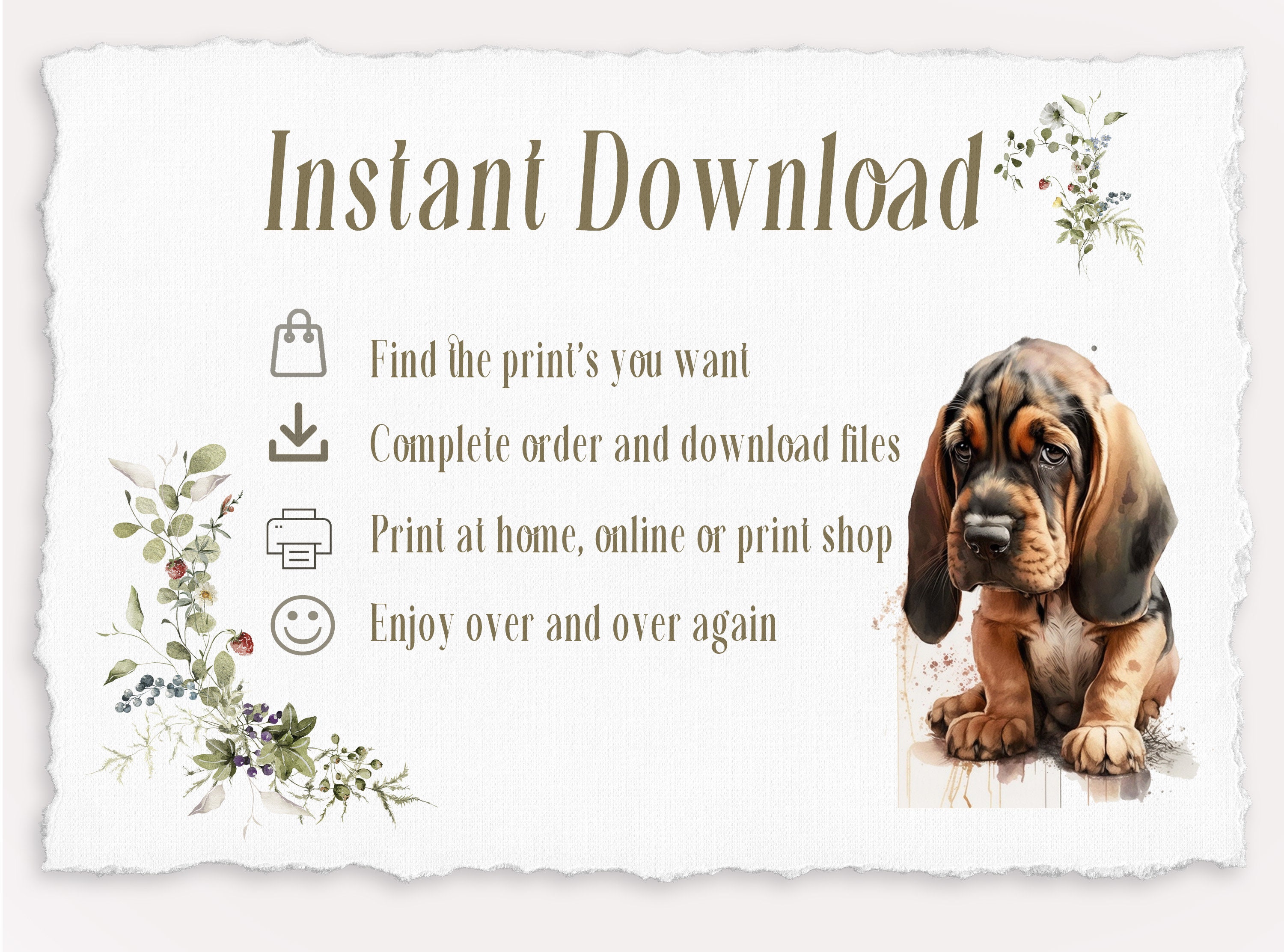 Printable Boxer Stationery Adorable Puppy Prints for Dog Lovers Writing ...