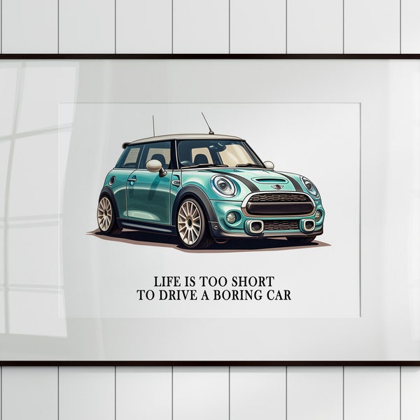 Mini Cooper Clip Art - Etsy