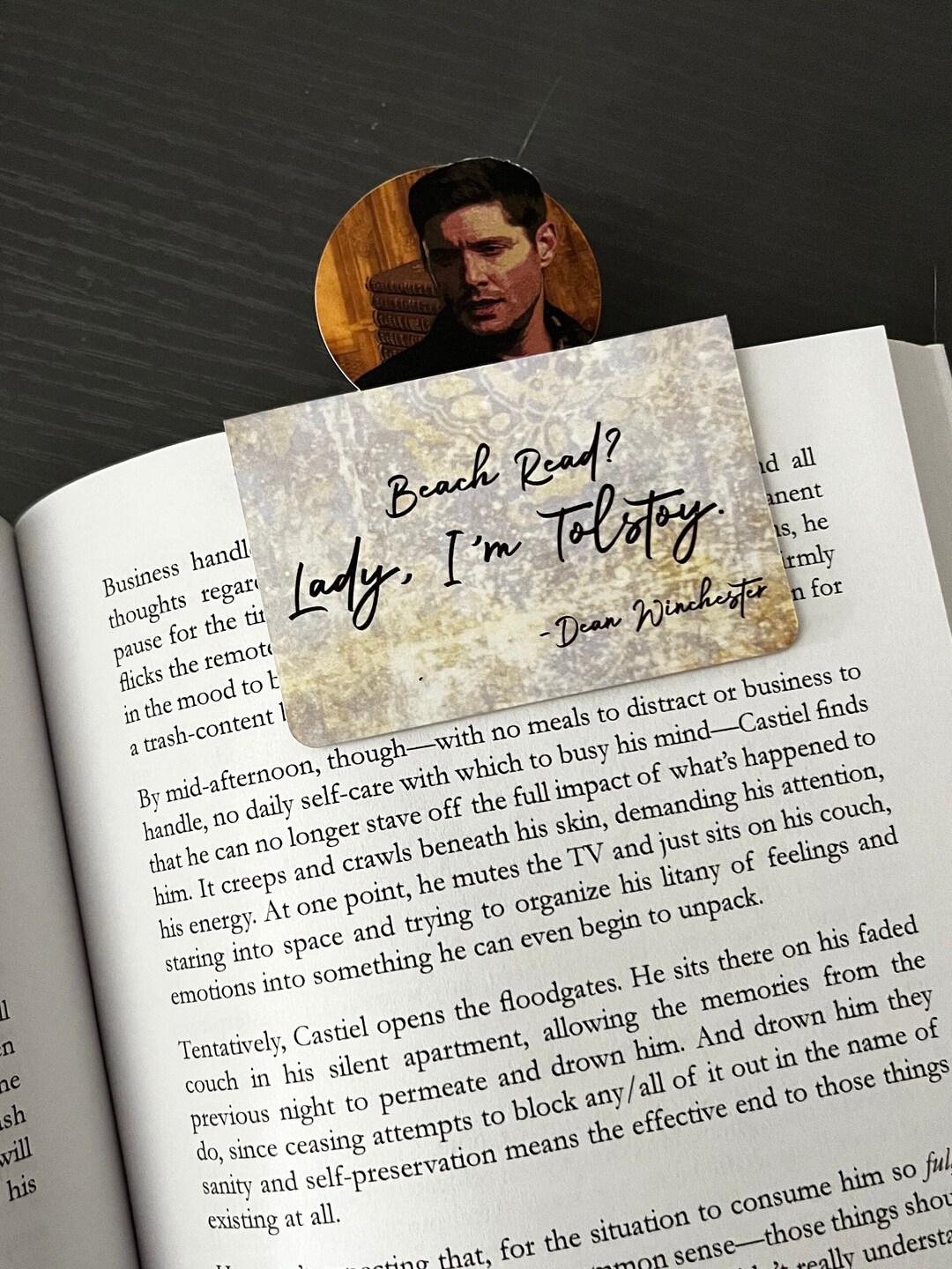 Supernatural Magnetic Bookmark Dean Winchester lady Im - Etsy