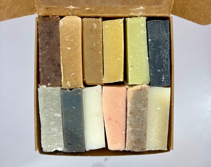 Sample Pack of Bar Soap (12 Pieces), Natural Handmade Soap, Vegetarian ...