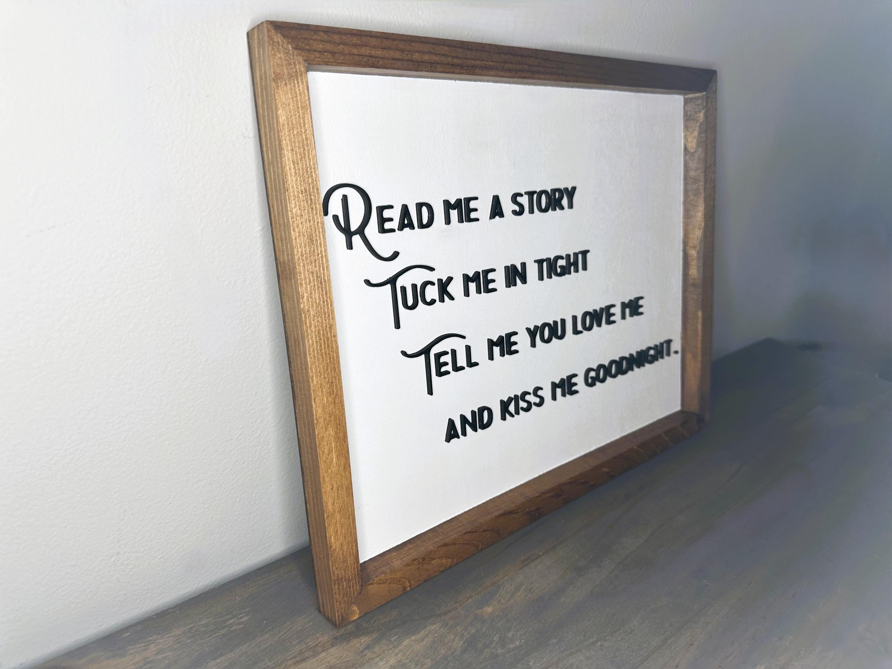 Rustic Wood Sign for Nursery Decor - Personalized Storytime Snuggles ...