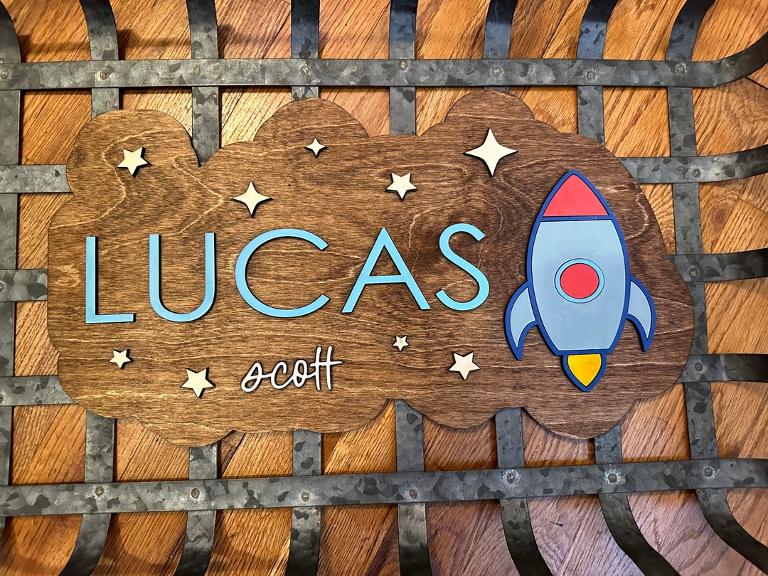 Personalized Spaceship Sign - Etsy