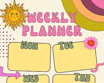 Weekly Planner Printable - Etsy