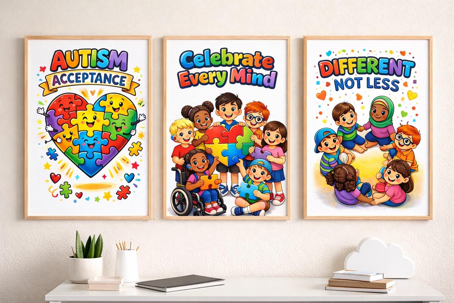 Autism Acceptance Classroom Posters | Celebrate Every Mind, Different ...