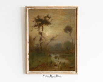 Muted Autumn Painting - Etsy