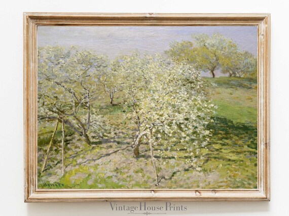 Vintage Oil Painting Monet Wall Art Home Decor Digital - Etsy