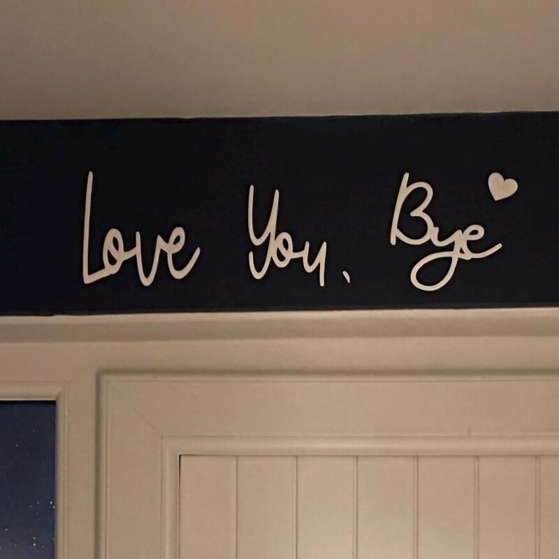Love You, Bye Sign - Etsy