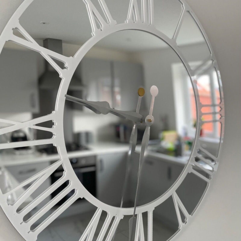 Mirrored Wall Clock - Etsy