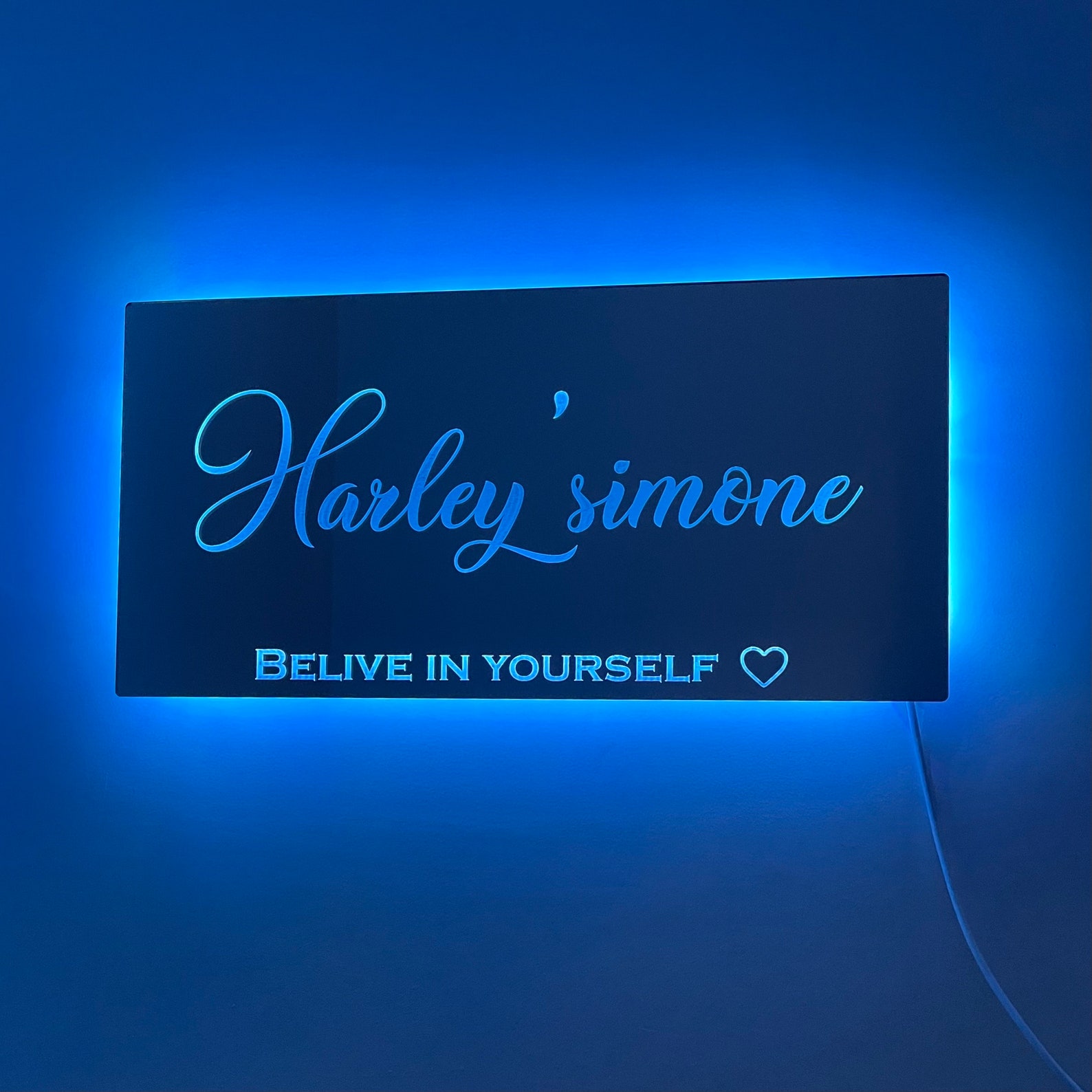 Personalized Light up Name Mirror - Kids Room Decor - Etsy