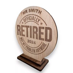 Personalised Retirement Congratulations Gift Unique Handmade Special ...