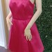 Hot Pink Halter Fit and Flare With Pockets - Etsy