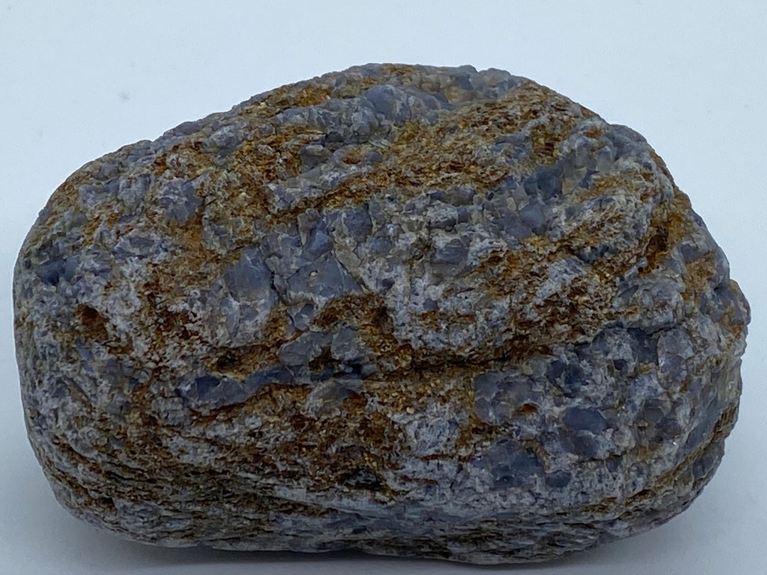 RARE - HUGE Chunk of Blue Quartz Crystal With Bits of Host Rock Holding ...