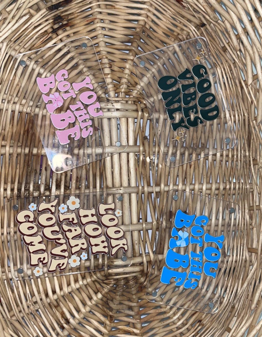 Acrylic Positive Affirmation Magnet | Inspirational Quote Fridge Decor ...