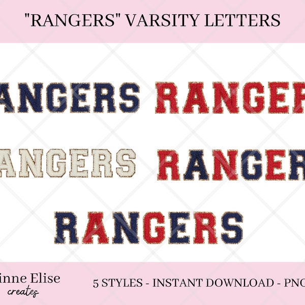 Texas Rangers Font - Etsy