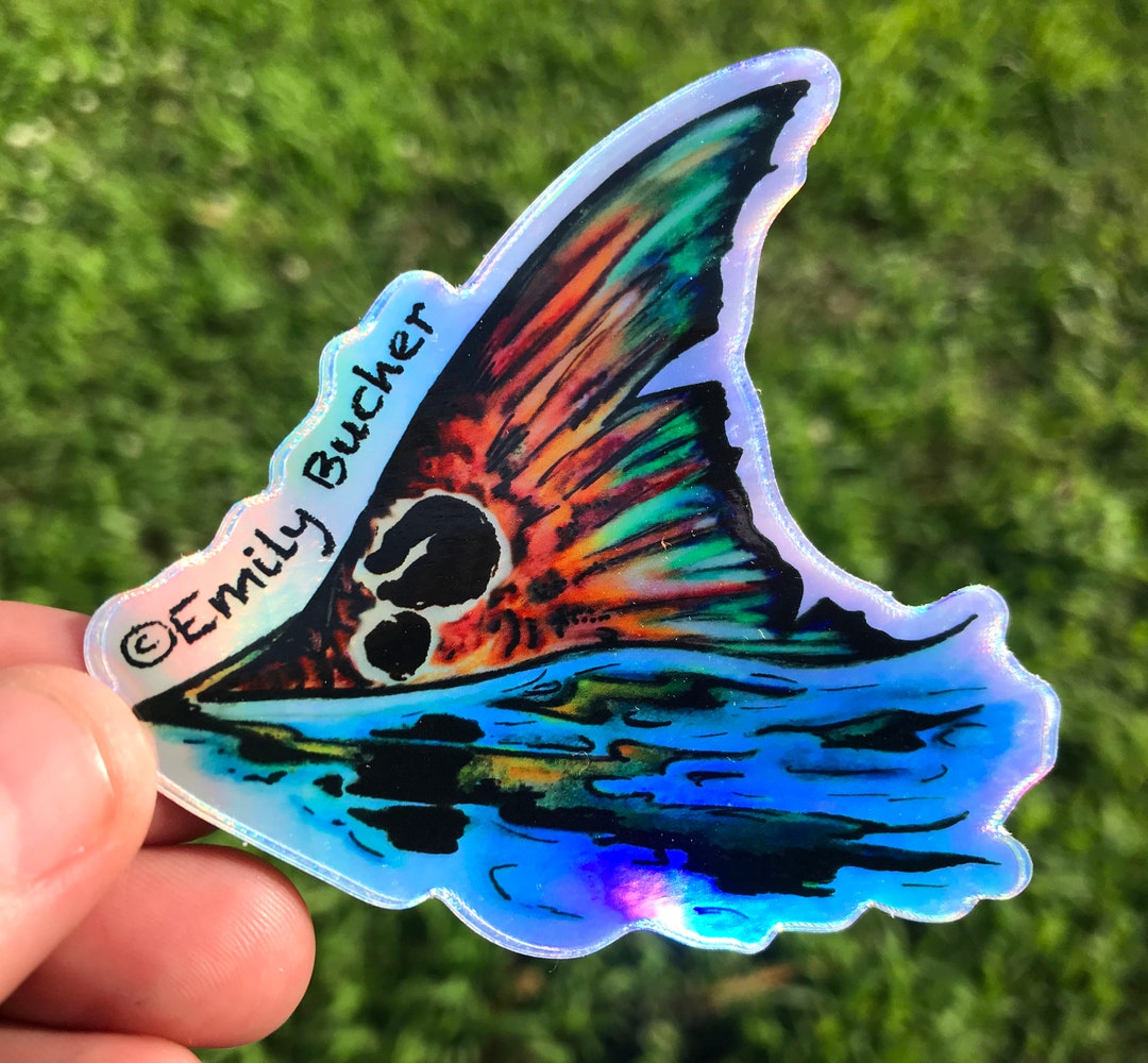 Redfish Decal Sticker I SPOT Redfish Vinyl Holographic | Emily Bucher ...