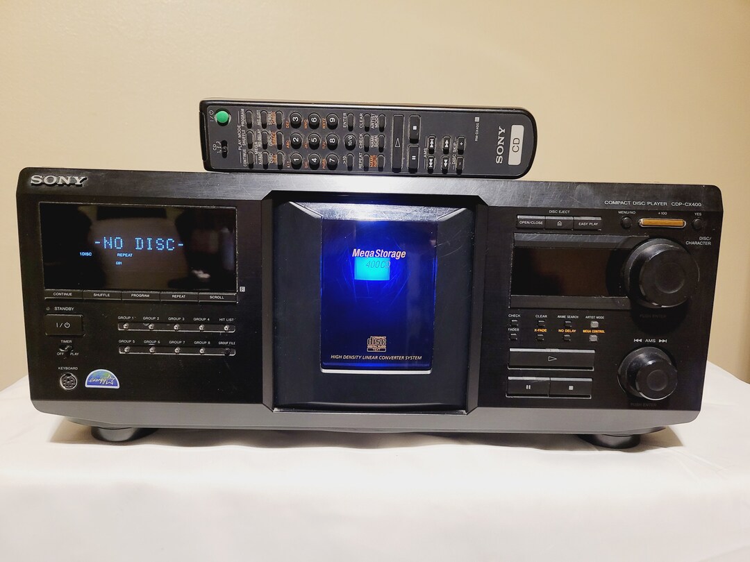 Sony CDP-CX400 Mega Storage Cd Compact Disc Player Bundle - Etsy