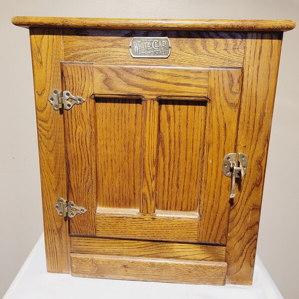 Vintage White Ice Box - Etsy