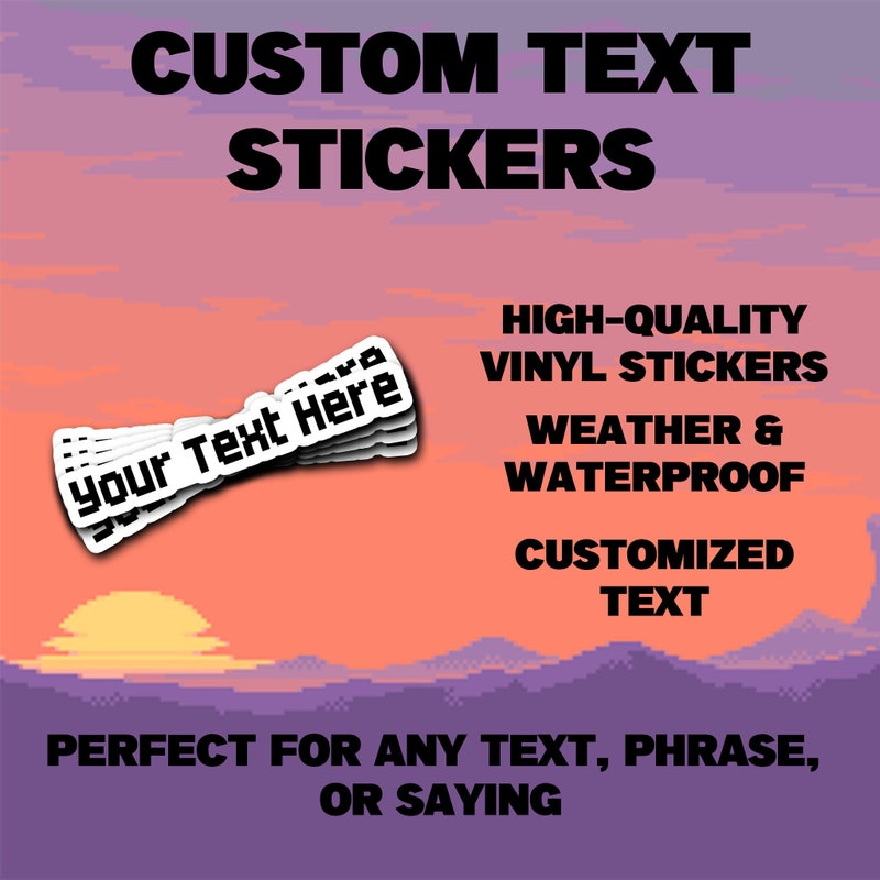 Custom Stickers - Etsy