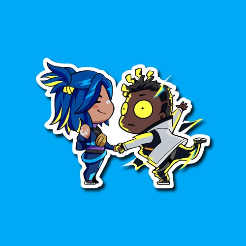 Neon Immortalized Valorant Spray Waterproof Sticker Etsy