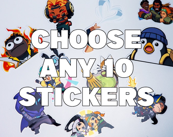 Valorant Chibi Stickers - Agent Stickers Sage Reyna Phoenix Chamber ...