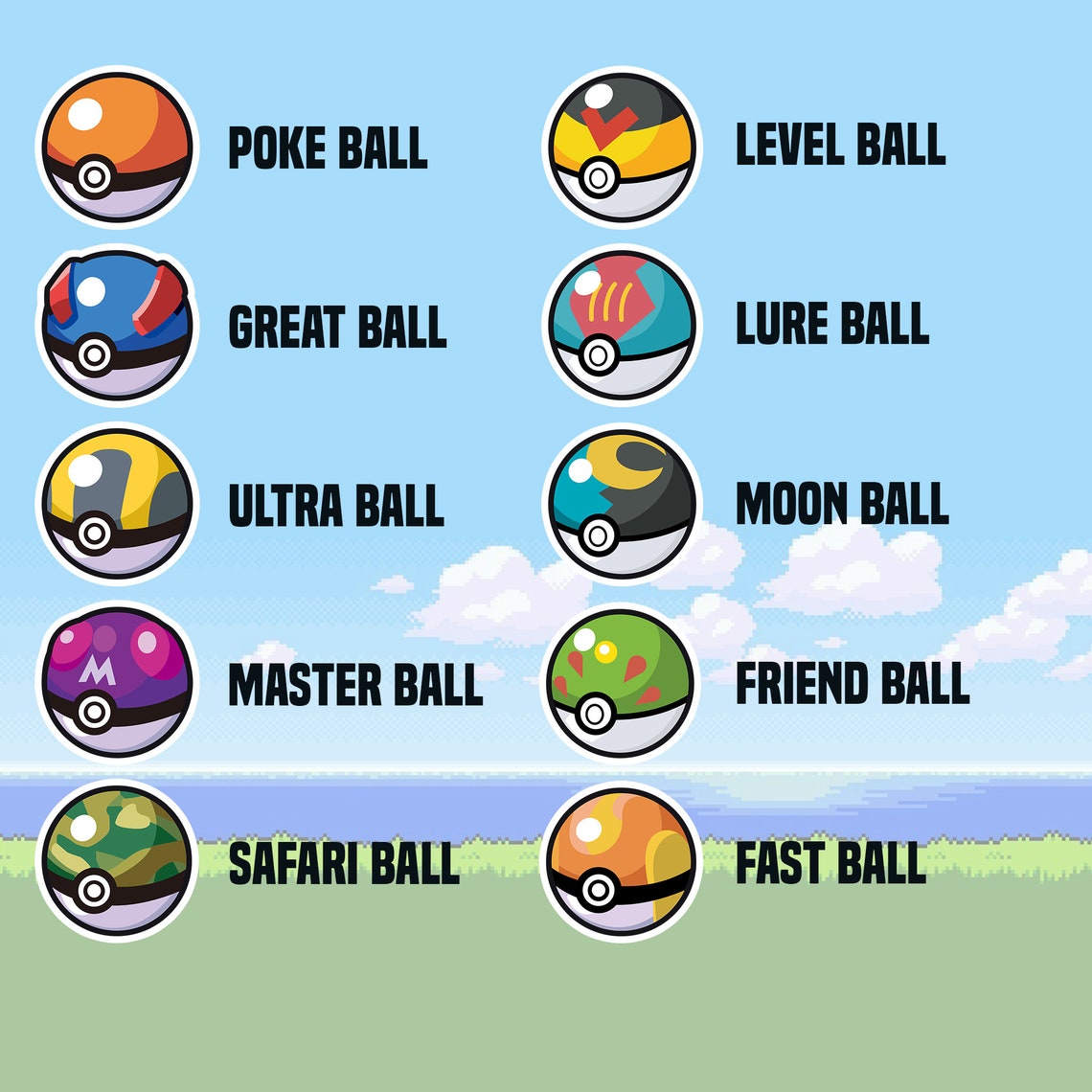 Large Pokeball Waterproof Sticker - Etsy