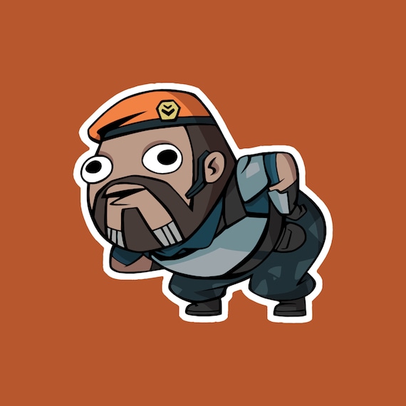 Brimstone Bawk Bawk Valorant Spray Waterproof Sticker - Etsy