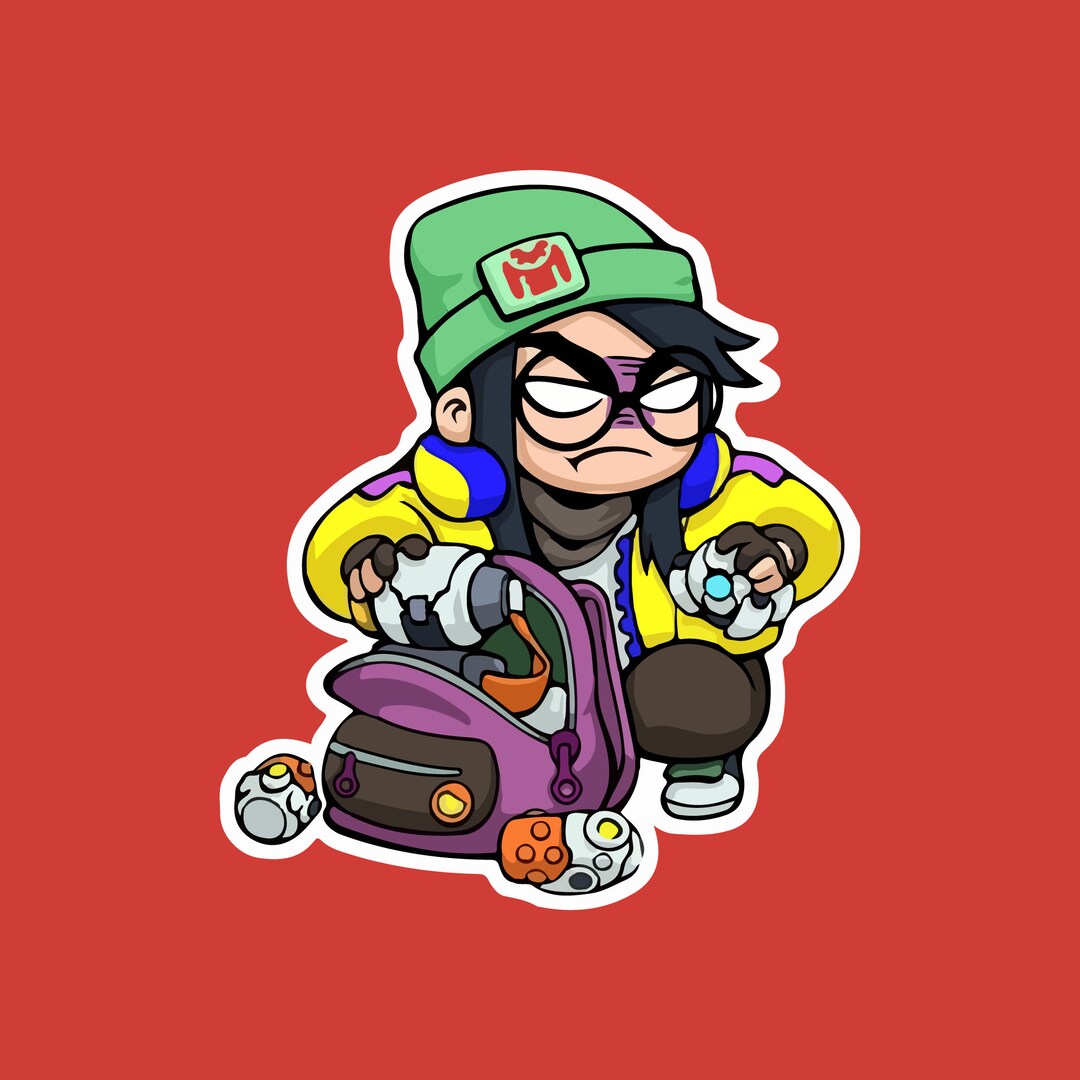 Killjoy Techies Trouble Valorant Spray Waterproof Sticker - Etsy
