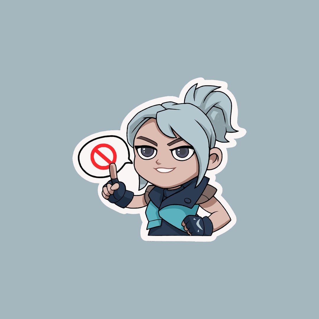 Jett Not Today Valorant Spray Waterproof Sticker - Etsy