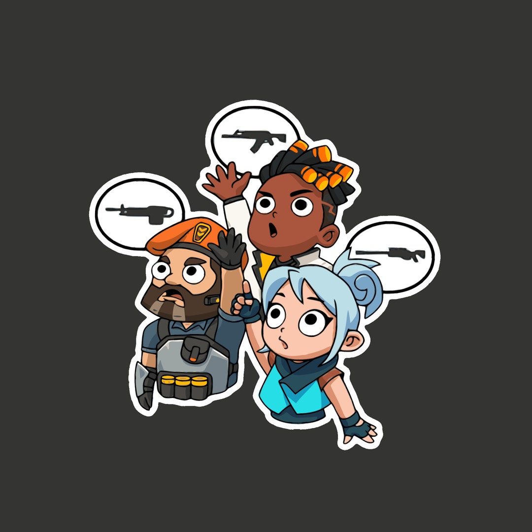 Brimstone/jett/phoenix Buy Me Valorant Waterproof Sticker - Etsy